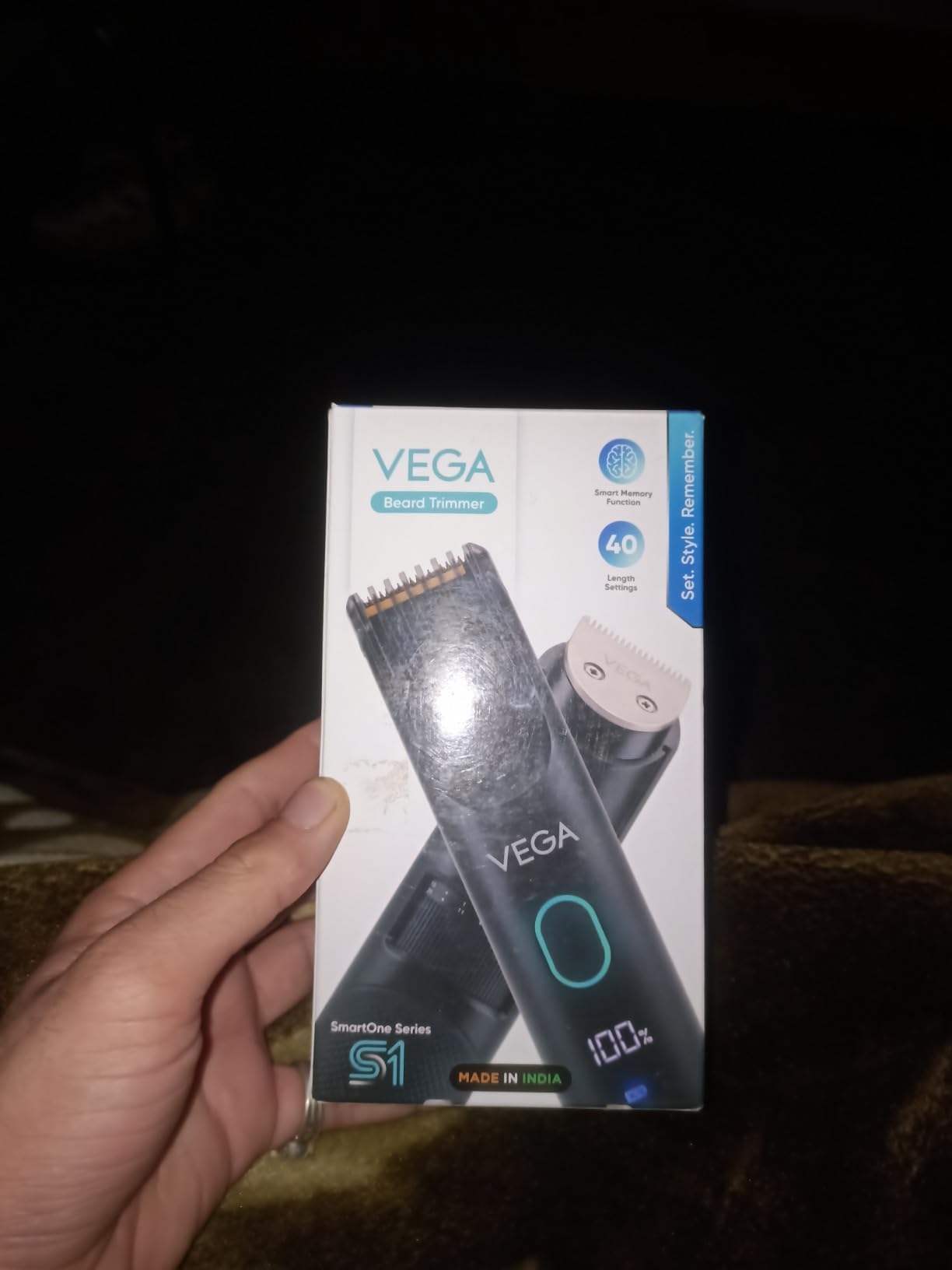 Vega SmartOne S1 Beard Trimmer for Men with Titanium Blade, Digital ...