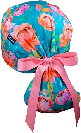 Amazon.com: CALOMED Scrub Cap for Women and Men, Ponytail Scrub Caps ...