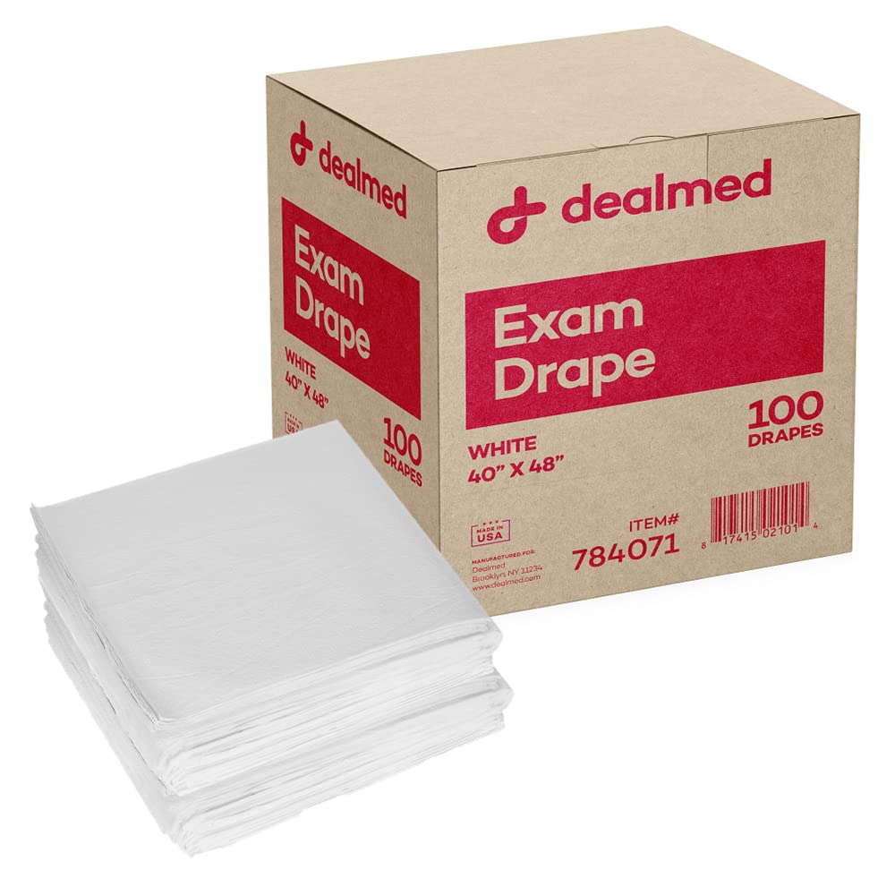 Amazon.com: Dealmed Drape Sheets – 100 Count of 2-Ply Drape Sheets ...
