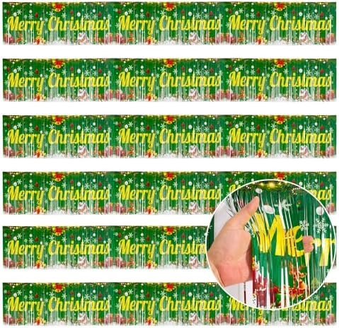 Amazon.com: GAKA Foil Fringe Garland Metallic Foil Tinsel Fringe ...