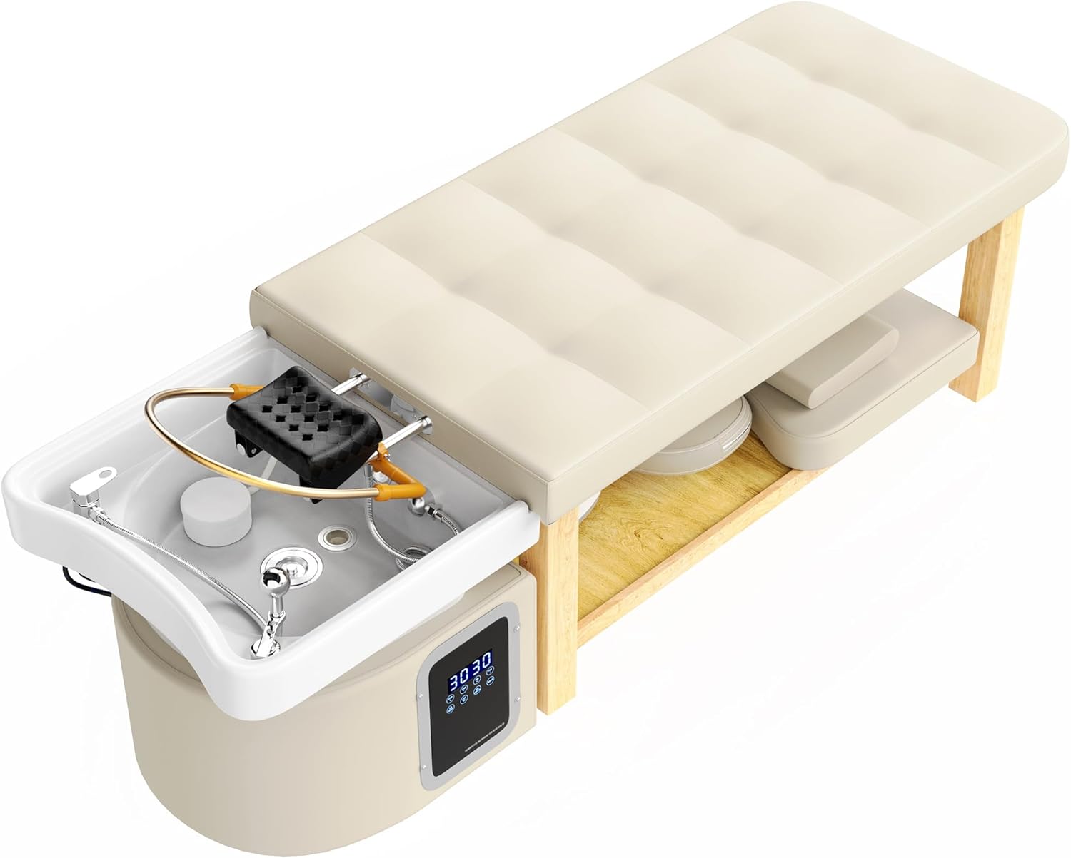 Amazon.com: Fulocseny Heavy Duty Head Spa Bed, Shampoo Bed with Water ...