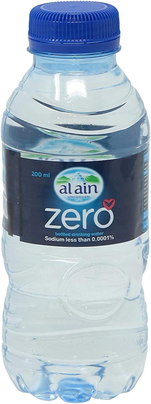 Al Ain Zero, 200ml Water, Zero Sodium Water, Pure Refreshing Al Ain ...