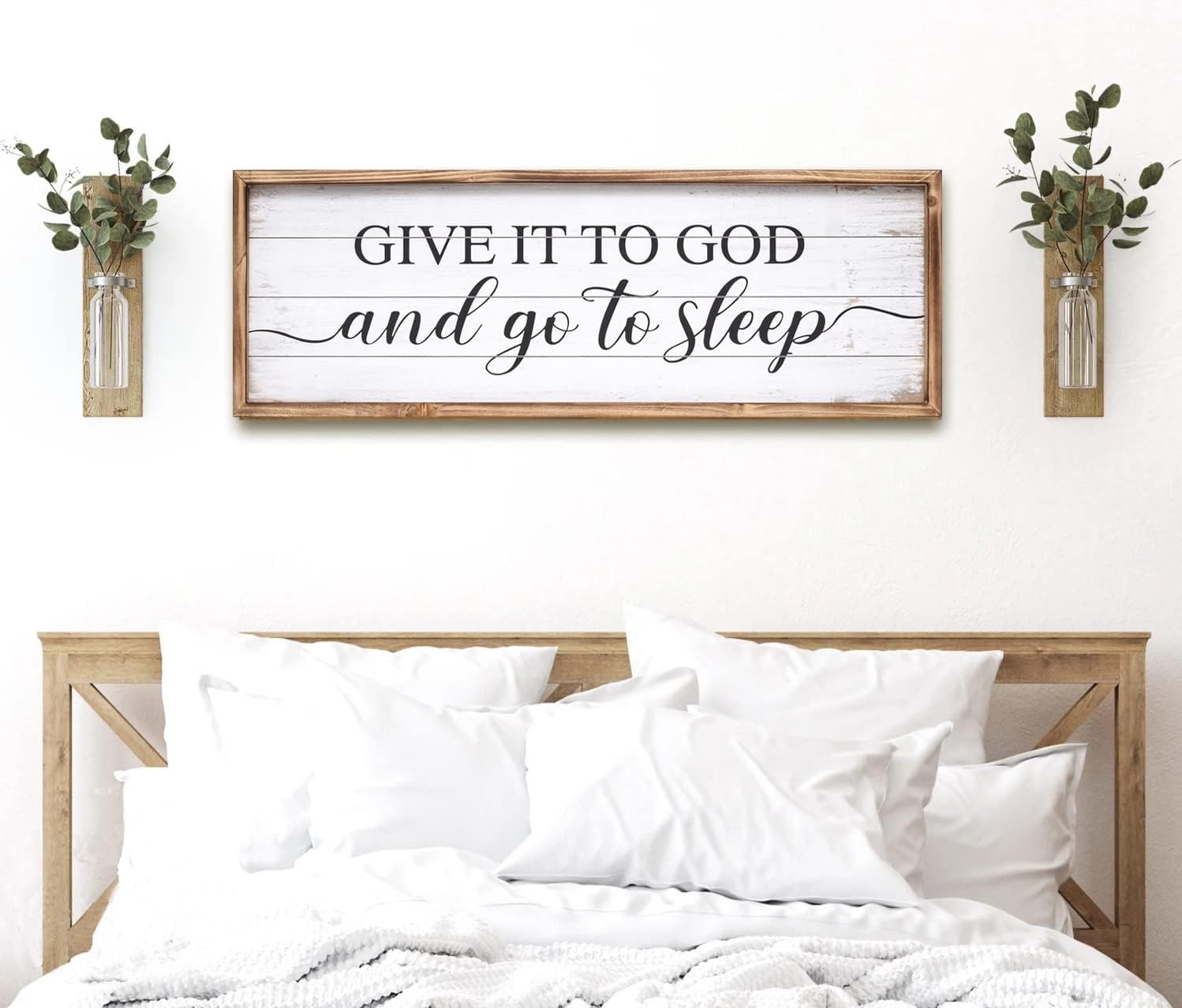 Amazon.com: JUMBO DECOR Go to Sleep Sign for Bedroom Wall Decor, Large ...