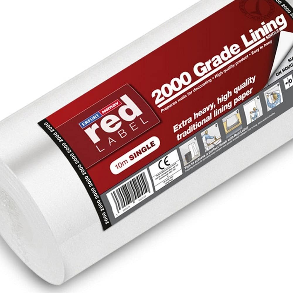 Erfurt Lining Paper 2000 Grade- 1 Single Roll : Amazon.co.uk: DIY & Tools