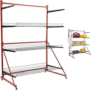 Amazon.com: 3 Shelf Universal Auto Body Rolling Parts Storage Rack for ...