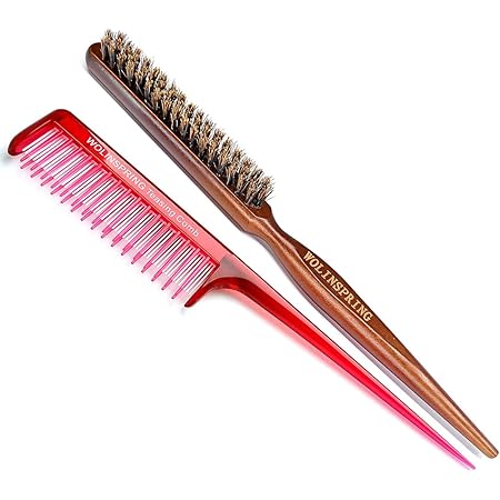 Amazon.com : 3 Pieces Hair Teasing Comb Set Includes 2 Nylon Triple ...