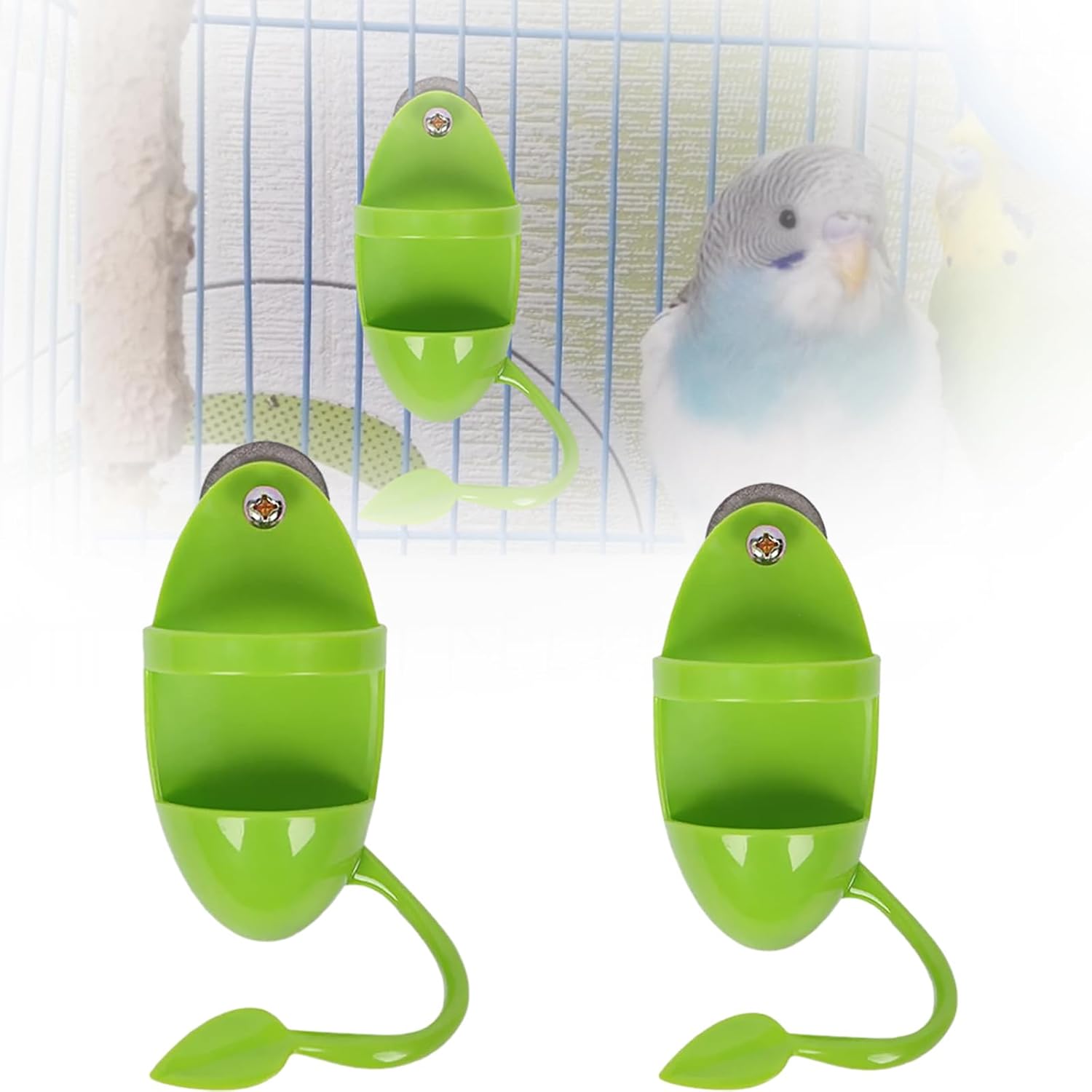 2Pcs Cuttlefish Holder Stand Bird Parrot Cuttlebone Holder for Feeding ...