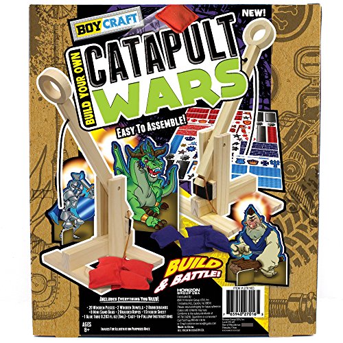 Boy Craft Build Your Own Catapult Kit - 20 Pieces, Ages 8-15 - Future ...