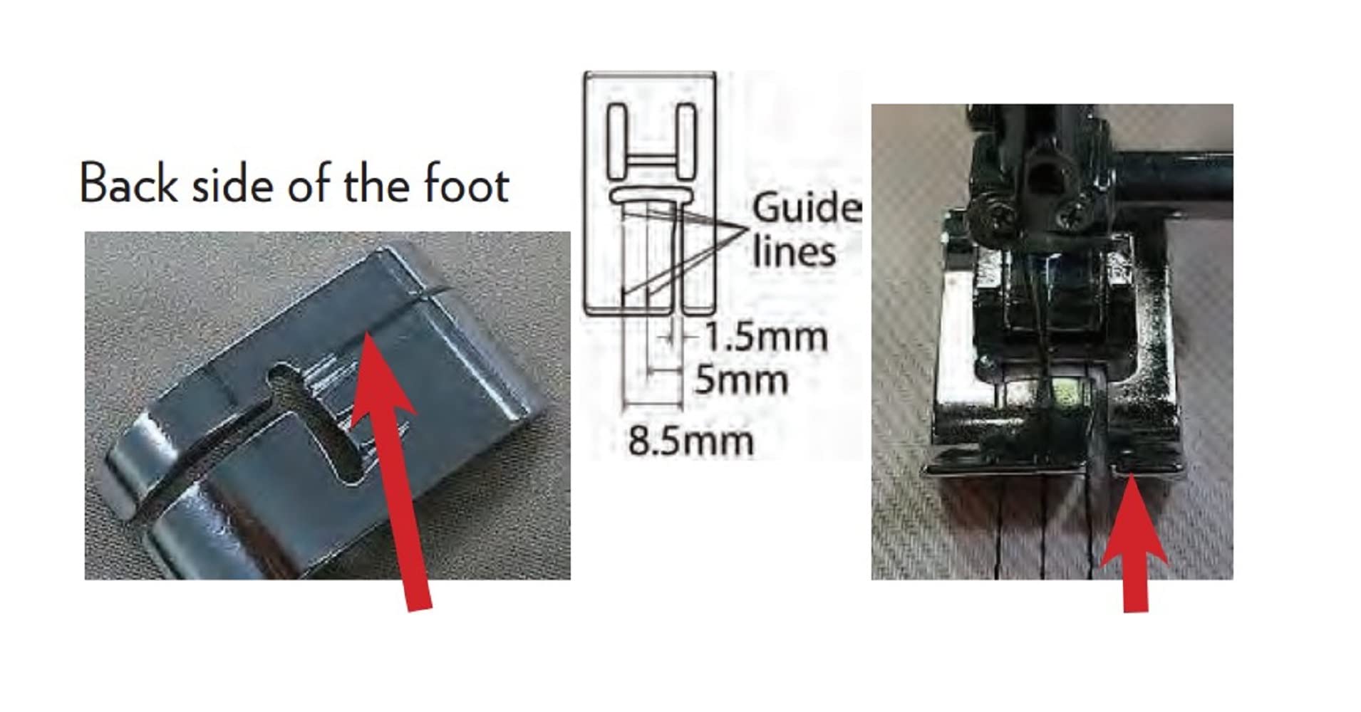 Snapklik.com : Bi-Level Foot For 9mm Machines