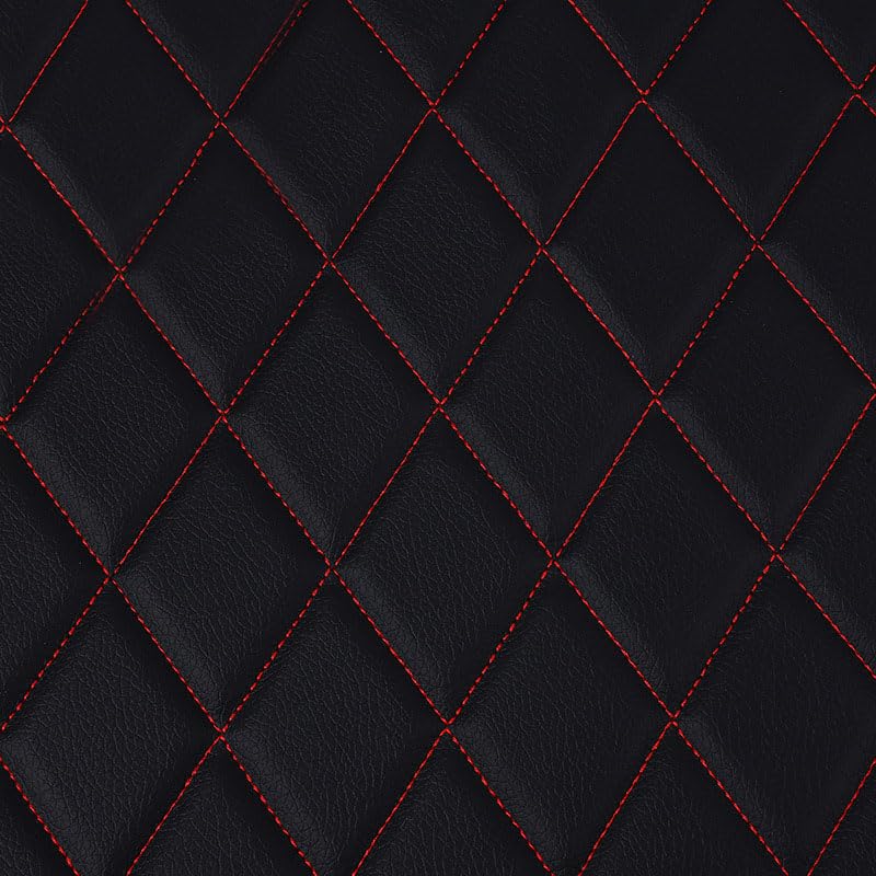 Amazon.com: LANOBA Quilted Foam Vinyl Fabric Simple Stripe Diamond ...