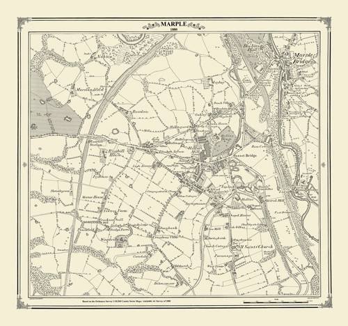 Marple 1880 Map: No. 148 : Adams, Peter J.: Amazon.it: Libri