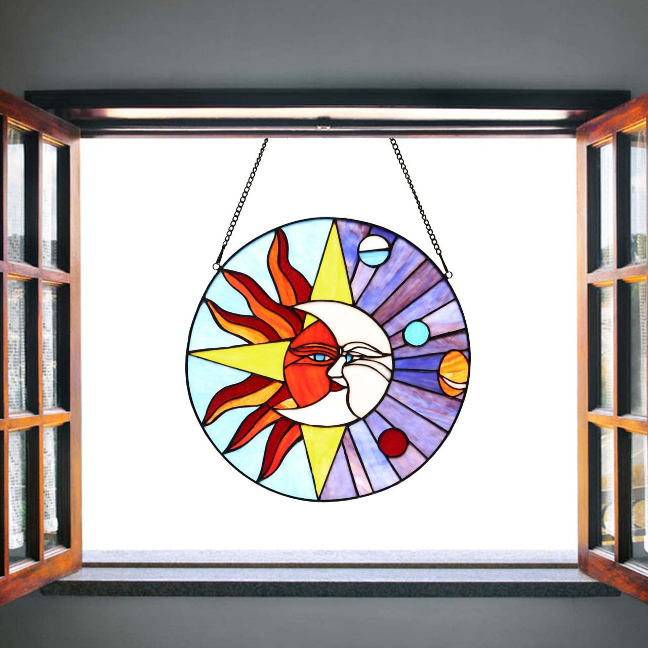 Sun Moon And Star Stained Glass Patterns 140 Stained Glass Sun & Moon