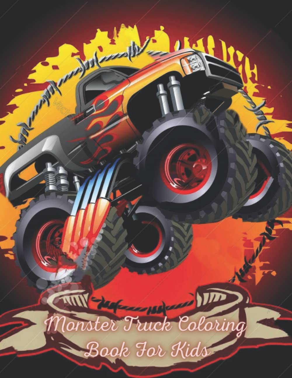 Buy Monster Truck Coloring Book for kids: Trucks&Monster Trucks To ...