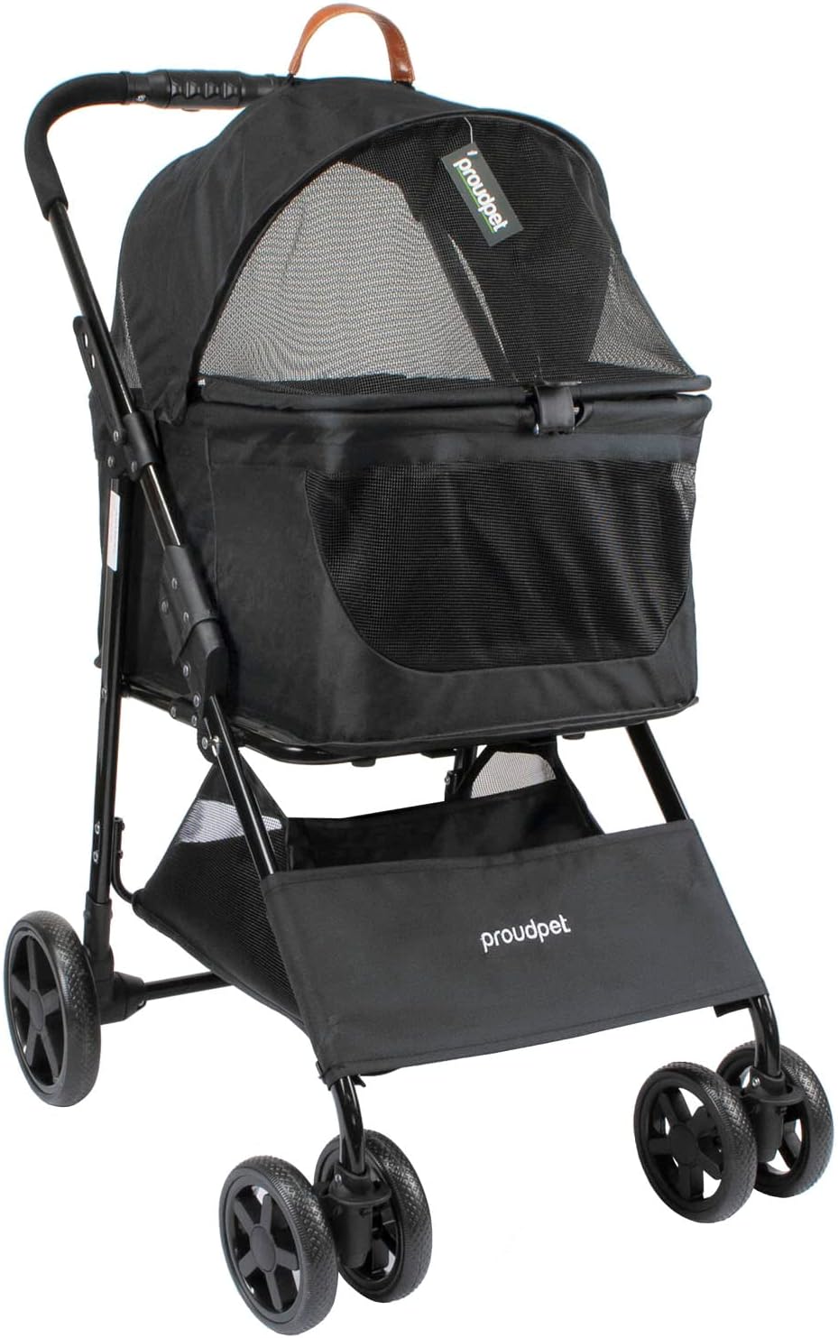 ProudPet Pet Stroller Dog Cat Large Pushchair Pram Buggy Cart : Amazon ...