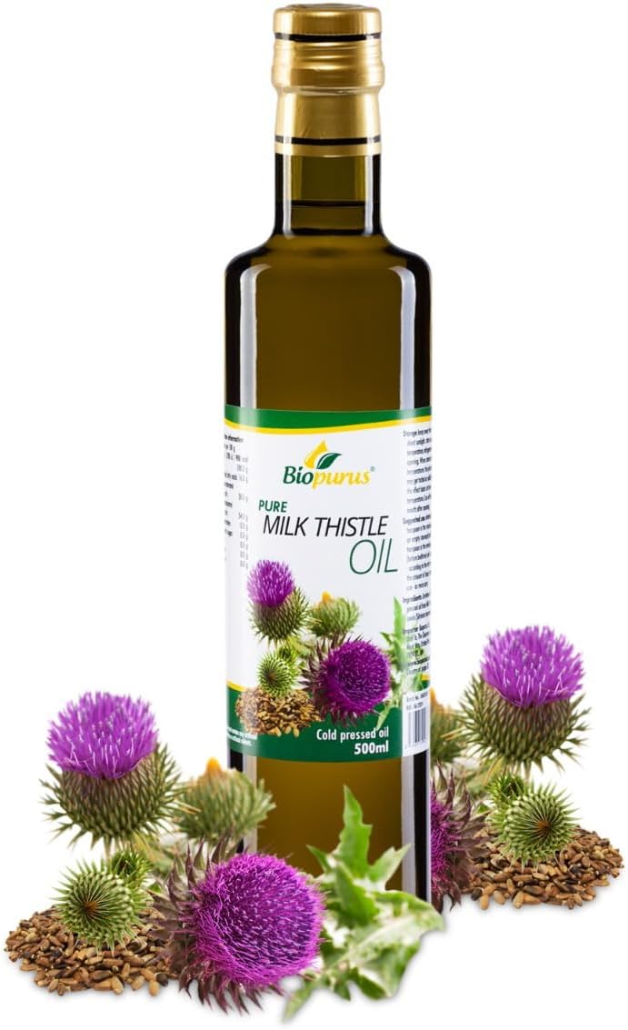 Biopurus Pure Cold Pressed Milk Thistle Seed Oil 500ml – Premium Food ...