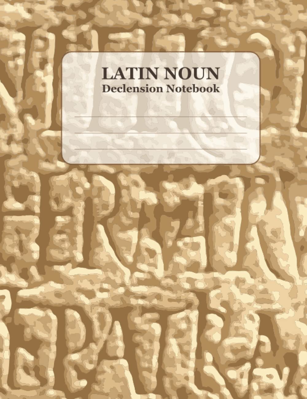 Latin Noun Declension Notebook: 100 pages of Latin Noun Declension ...