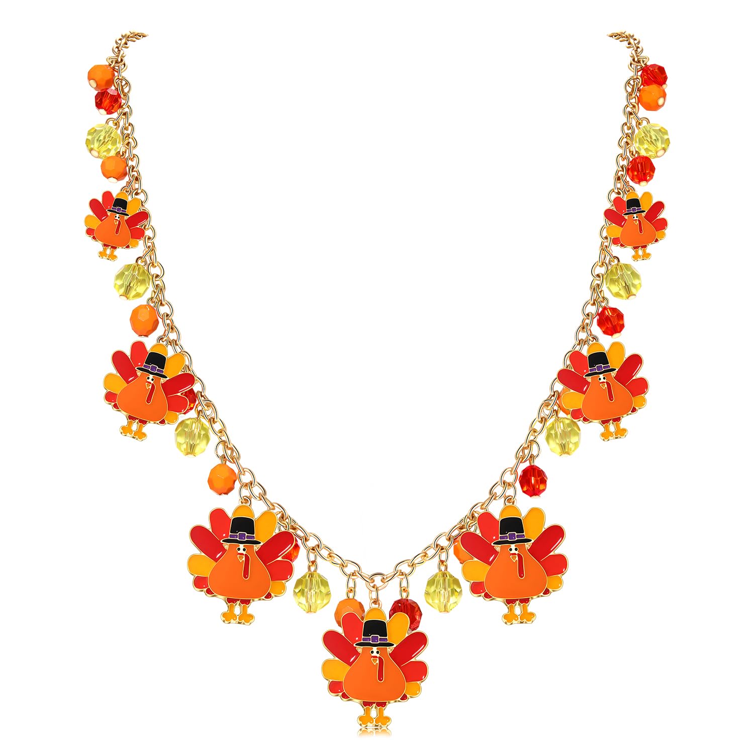 Amazon.com: boderier Turkey Necklace Thanksgiving Necklaces for Women ...