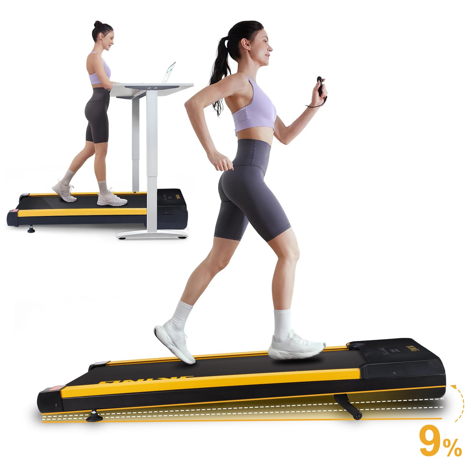 Amazon.com : Walking Pad Treadmill with 9% 5° 9 Level Auto Incline ...