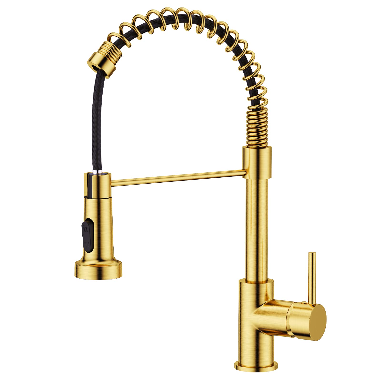 FORIOUS Kitchen Tap, Spring Kitchen Sink Mixer Taps, Commercial Faucet ...