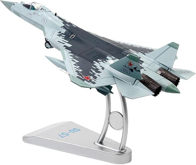 Amazon.com: 1/72 Sukhoi SU57 T50 Model with Stand 10.8x7.7x5.9inch ...