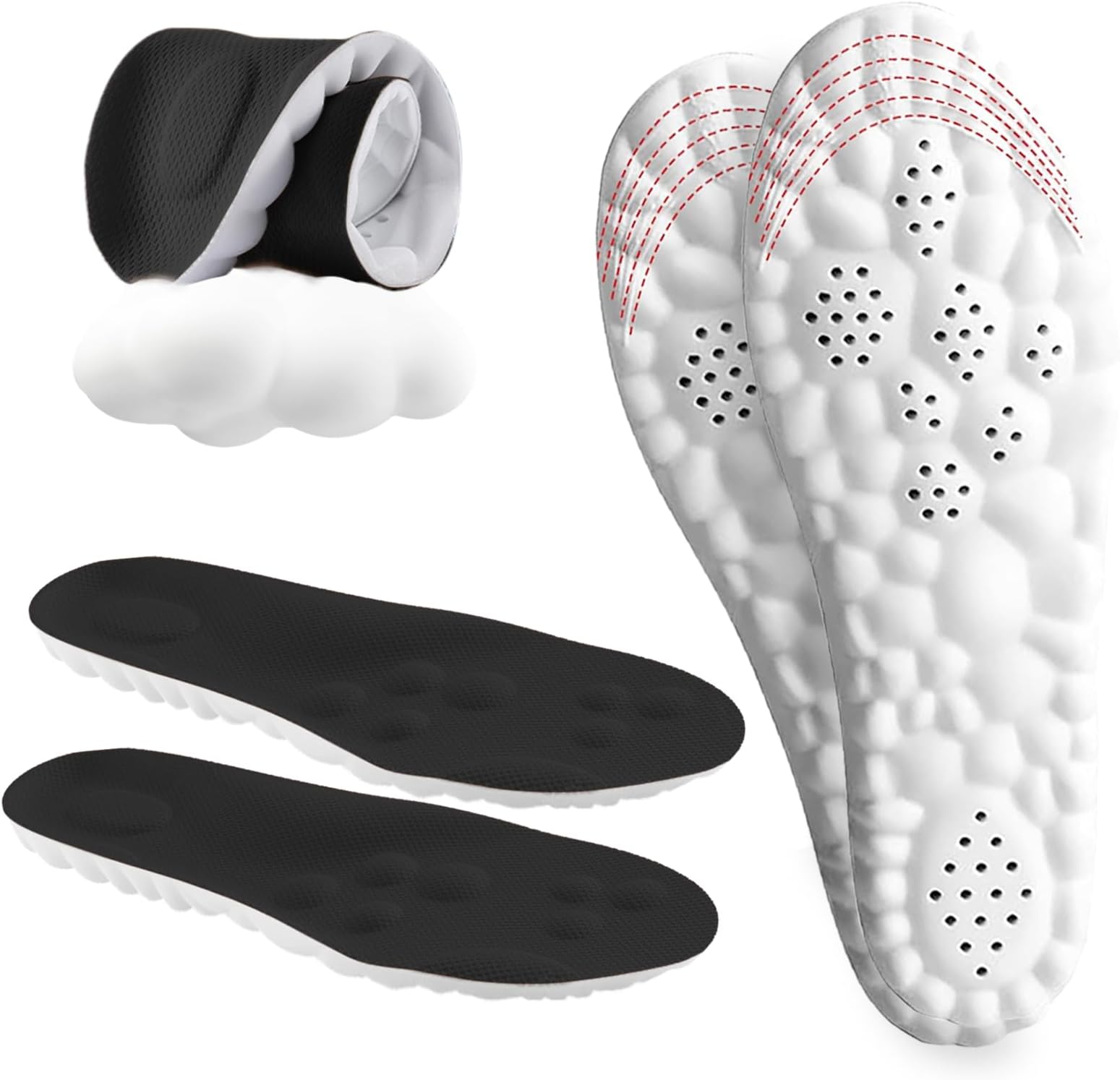 Amazon.com: 4D Cloud-Like Comfort Soles for Women - Soft Memory Foam ...