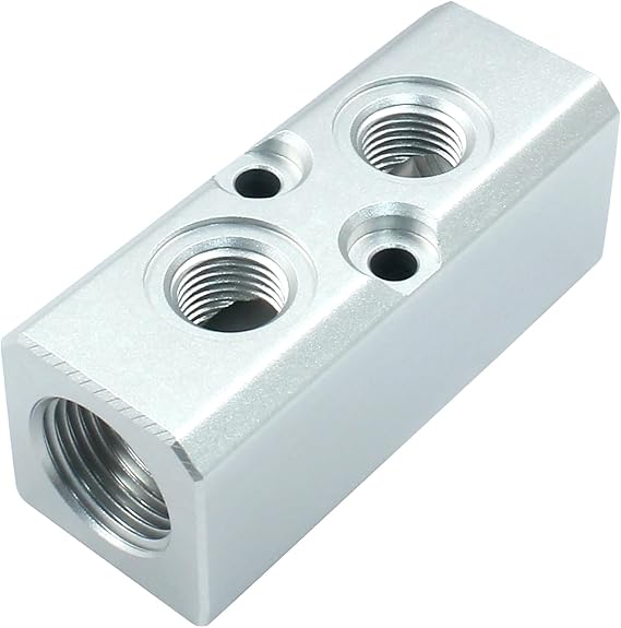 Amazon.com: Litoexpe 2 Way Pneumatic Manifold Air Distribution Block ...