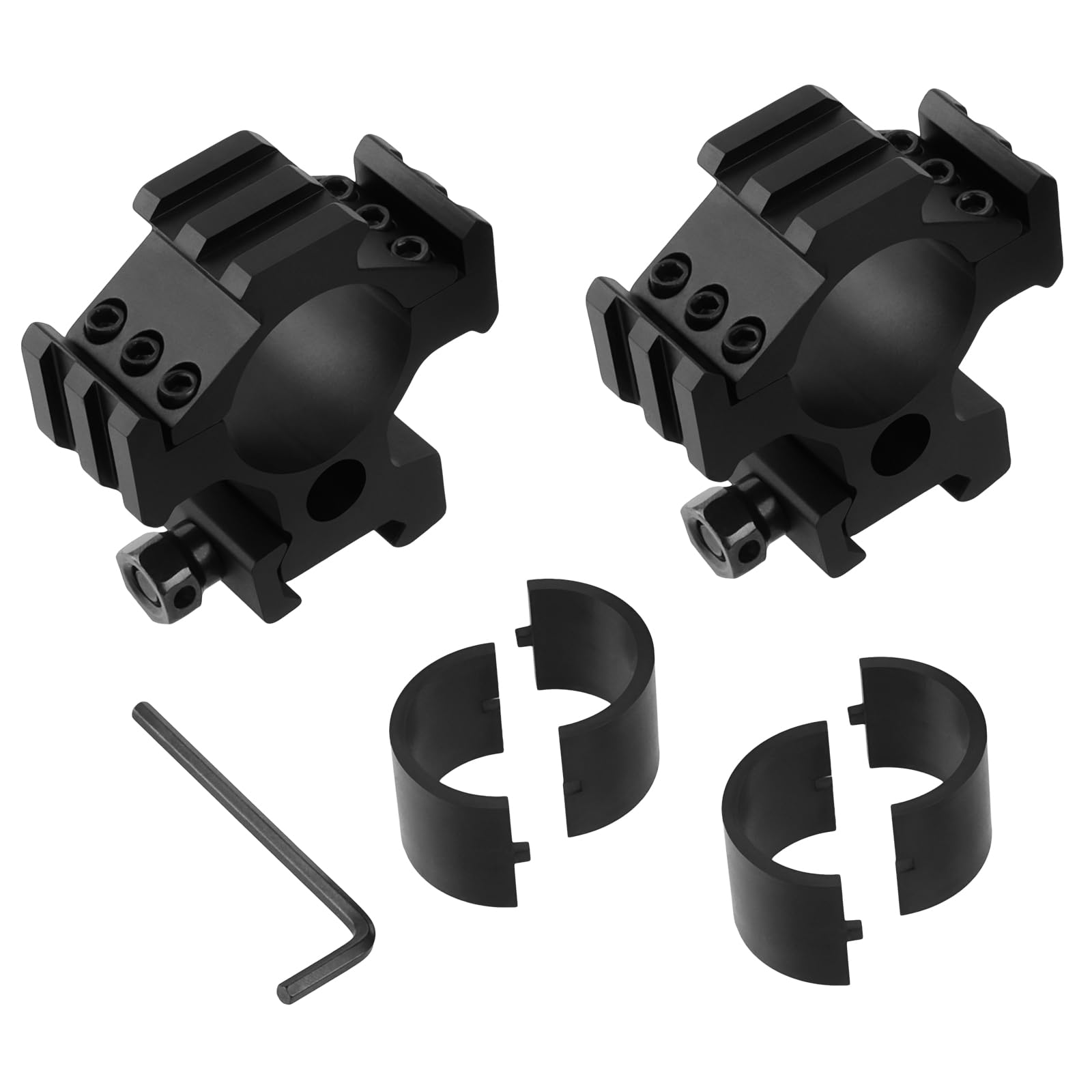 Amazon.com : ToopMount Scope Rings for 30mm/1" Diameter Tube, High ...