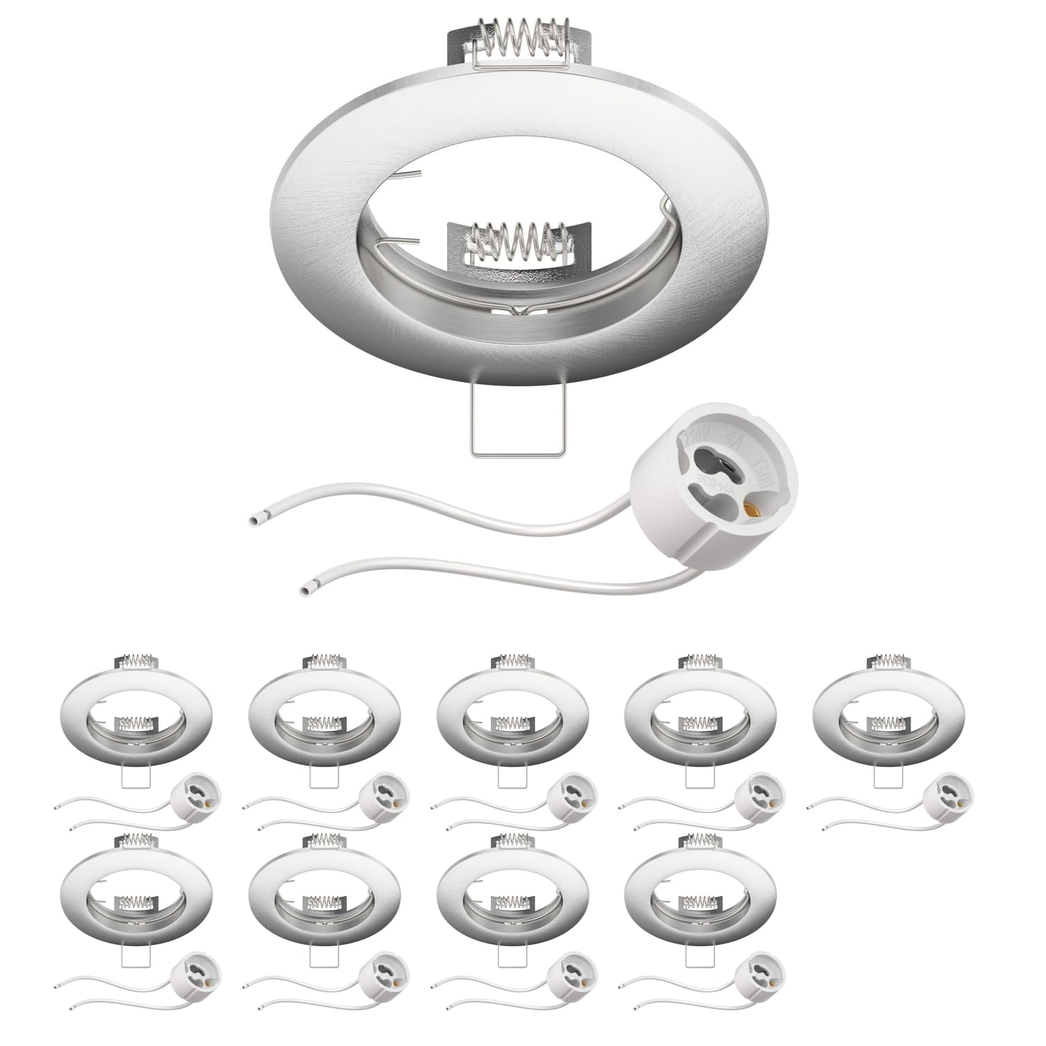 ledscom.de 10 pièces cadre d'encastrement pour plafond Circ aluminium ...