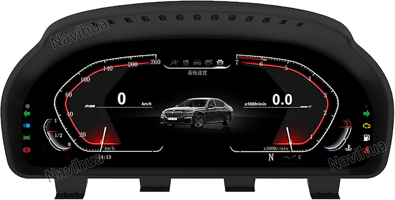 Buy SHZSR Car LCD Screen Meter Multimedia Cockpit Digital Dash Cluster Monitor, for BMW 5 6 7 ...