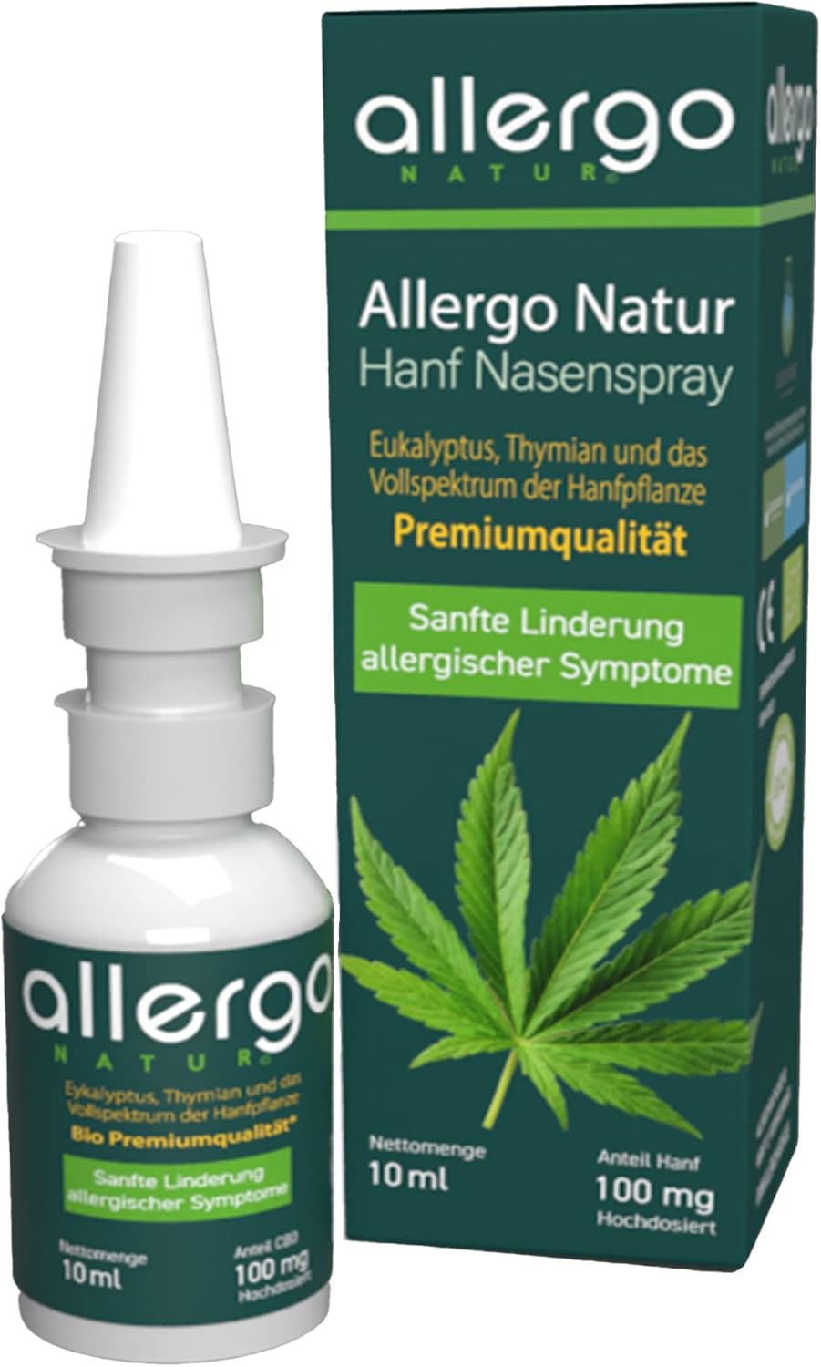 Allergo Natur natürliches Bio Hanf Nasenspray: Bei Heuschnupfen ...