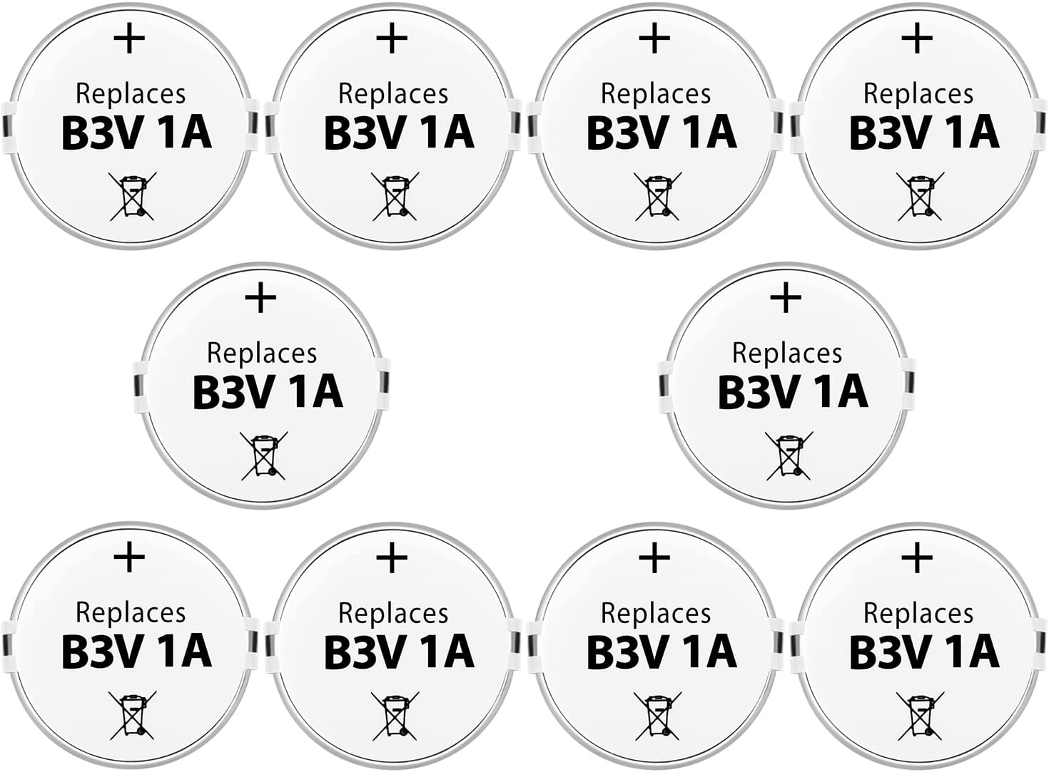 Amazon.com : Abeden B3V 1A Lithium Replacement Batteries Compatible ...