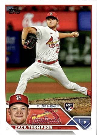 Amazon.com: 2023 TOPPS #34 ZACK THOMPSON RC ST. LOUIS CARDINALS ...