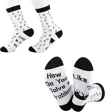 Amazon.com: CMNIM 2Pairs How Do You Solve a Problem Like Socks Inspired ...
