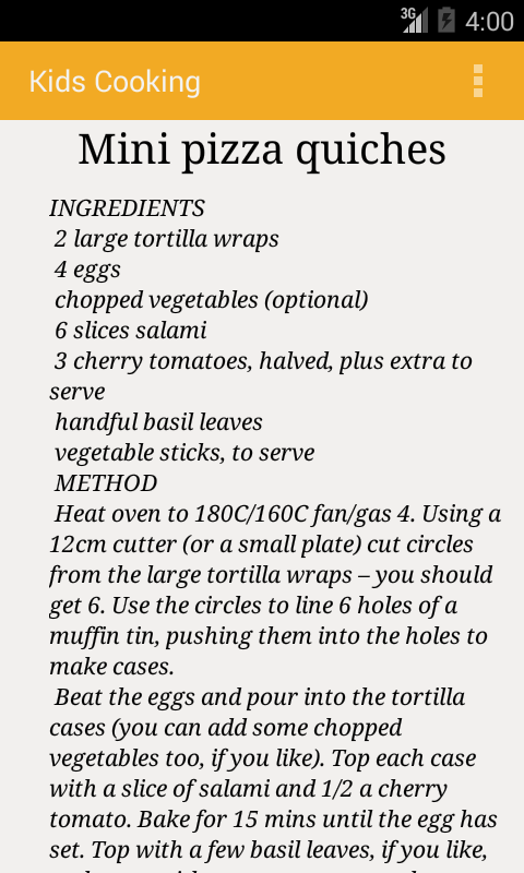 Kids Cooking - App on Amazon Appstore