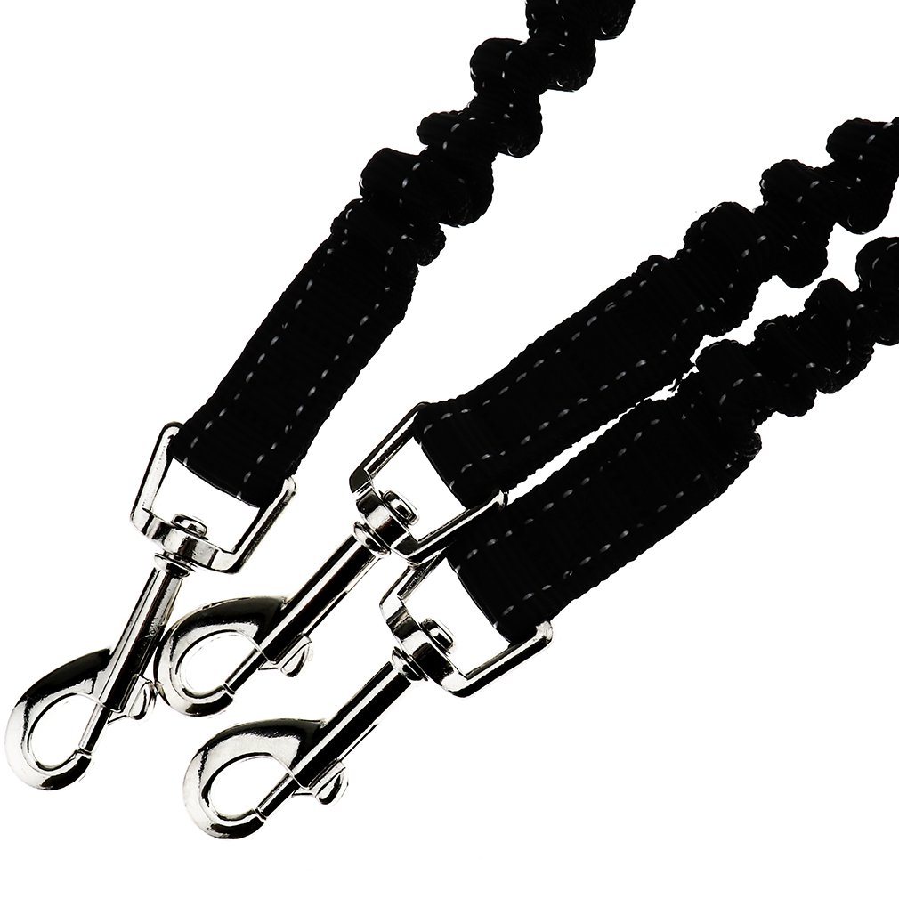Triple Dog Leash 3 Way Dog Leash Heavy Duty Nylon Adjustable Coupler No ...