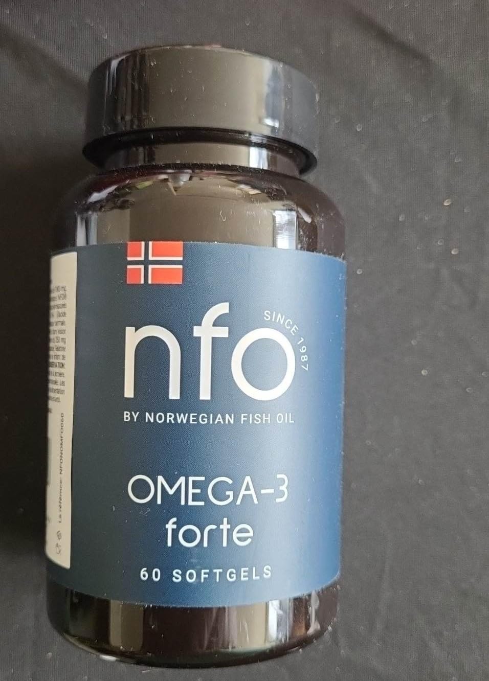 NFO OMEGA 3 FORTE [60 Capsules] Huile de poisson norvégienne avec une ...