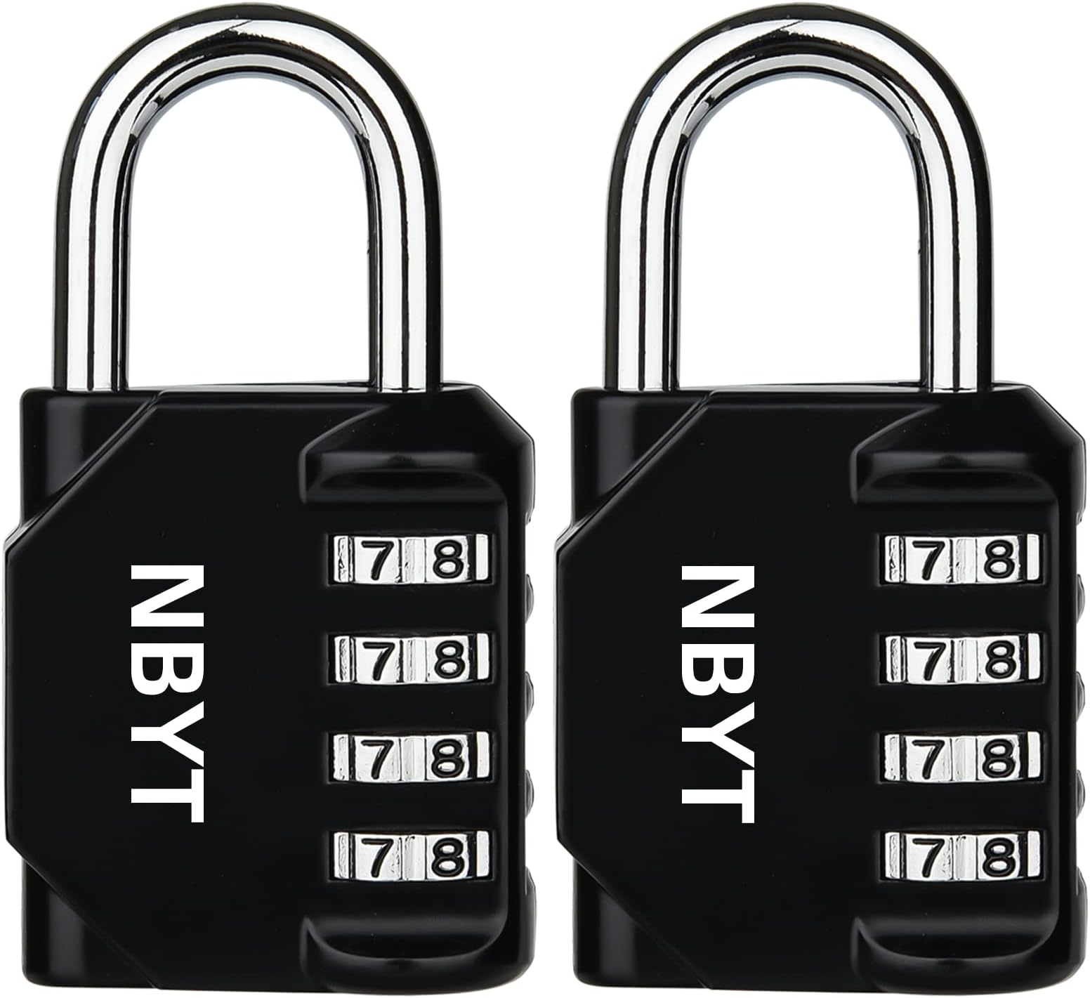 Amazon.com: BTSYBTS 4 Digit Lock Locker 2 Pcs, Black Combination Lock ...