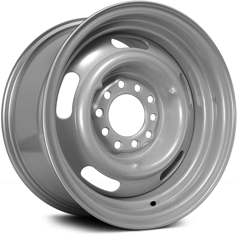 Amazon.com: Vision 55 Rally 15x10 6x5.5" -32mm Silver Wheel Rim 15 ...