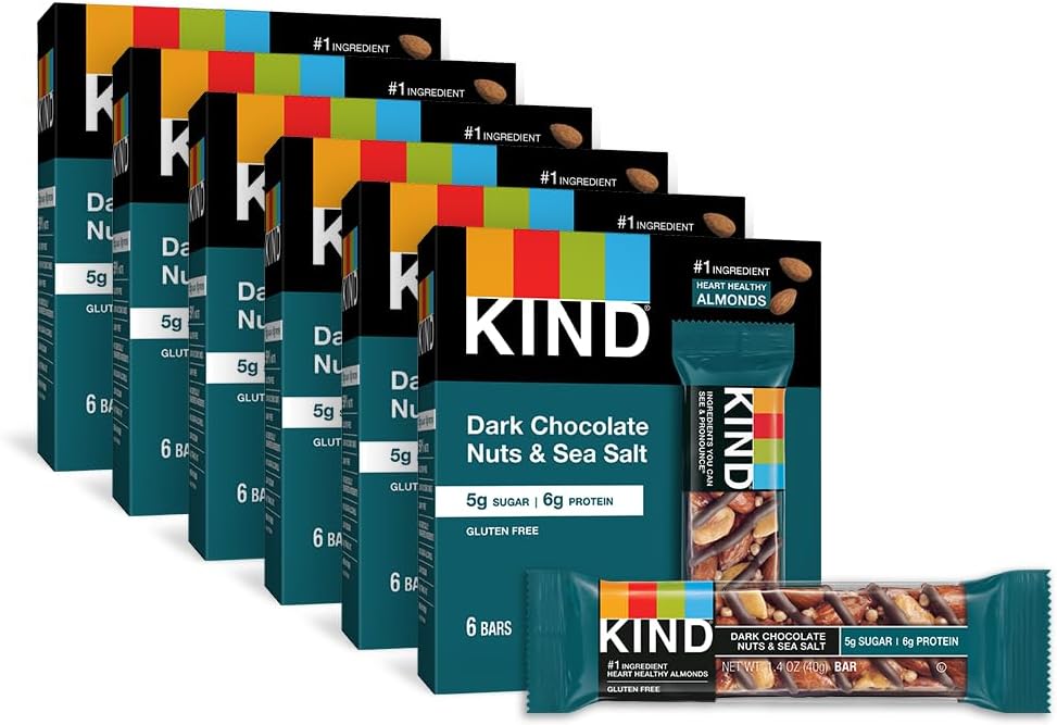 Amazon.com: KIND ZERO Added Sugar Bars, Variety Pack, Dark Chocolate ...