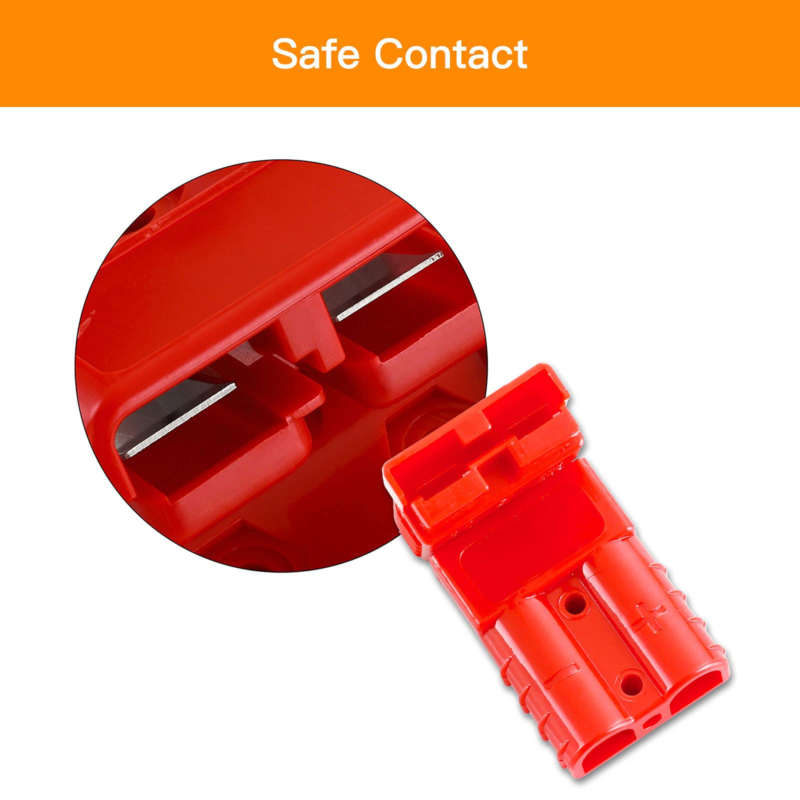 Snapklik.com : Micrl 6 Pcs 50 Amp 6-8 Gauge Battery Quick Connector ...