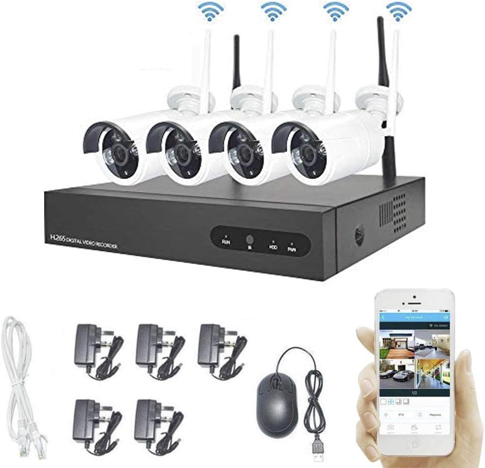 Wireless CCTV Camera System 1080P, Myada 8CH WiFi CCTV Camera Security ...