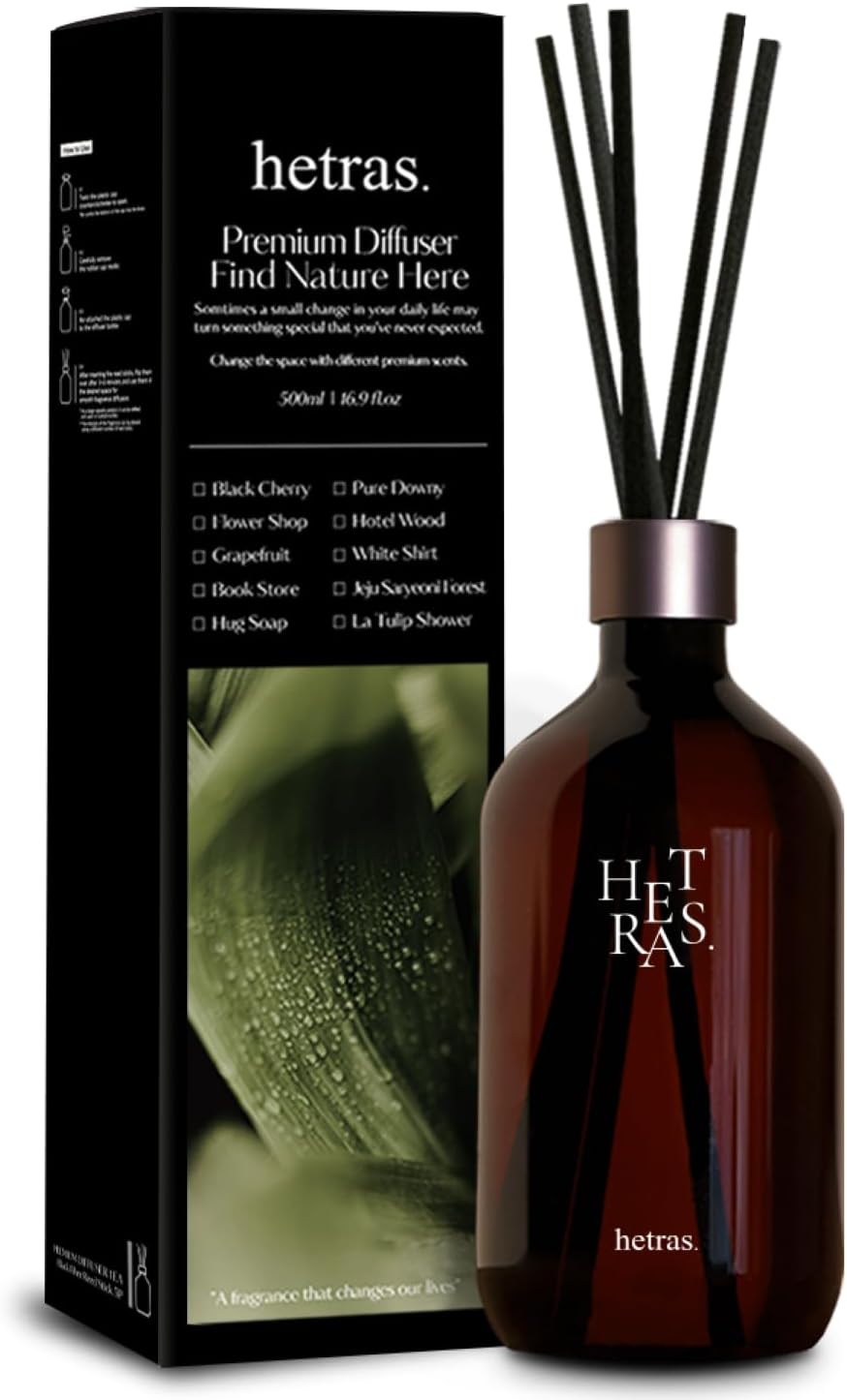 Amazon.com: hetras. Premium Reed Diffuser: 16.9oz (500 ml) Large ...