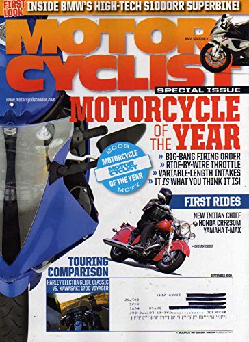 Motorcyclist September 2009 Magazine INSIDE BMW'S HIGH-TECH S1000RR ...