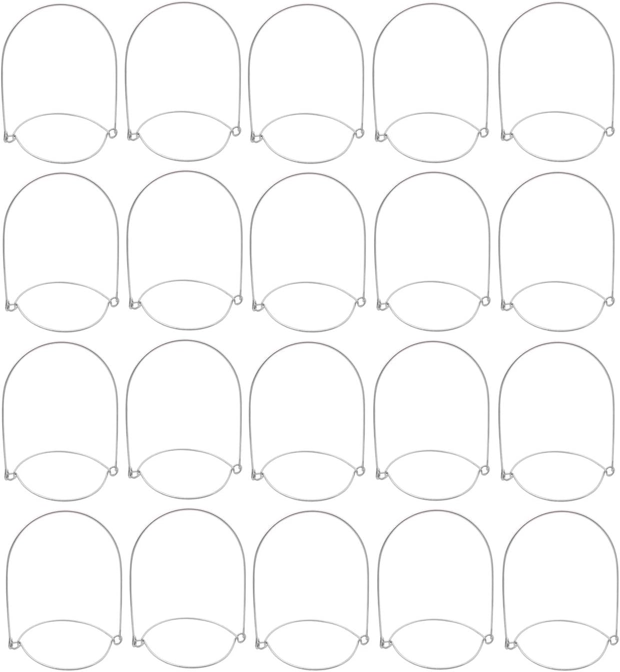 Amazon.com: FANGULU 24PCS Stainless Steel Mason Jar Wire Hangers 3.9″×2 ...