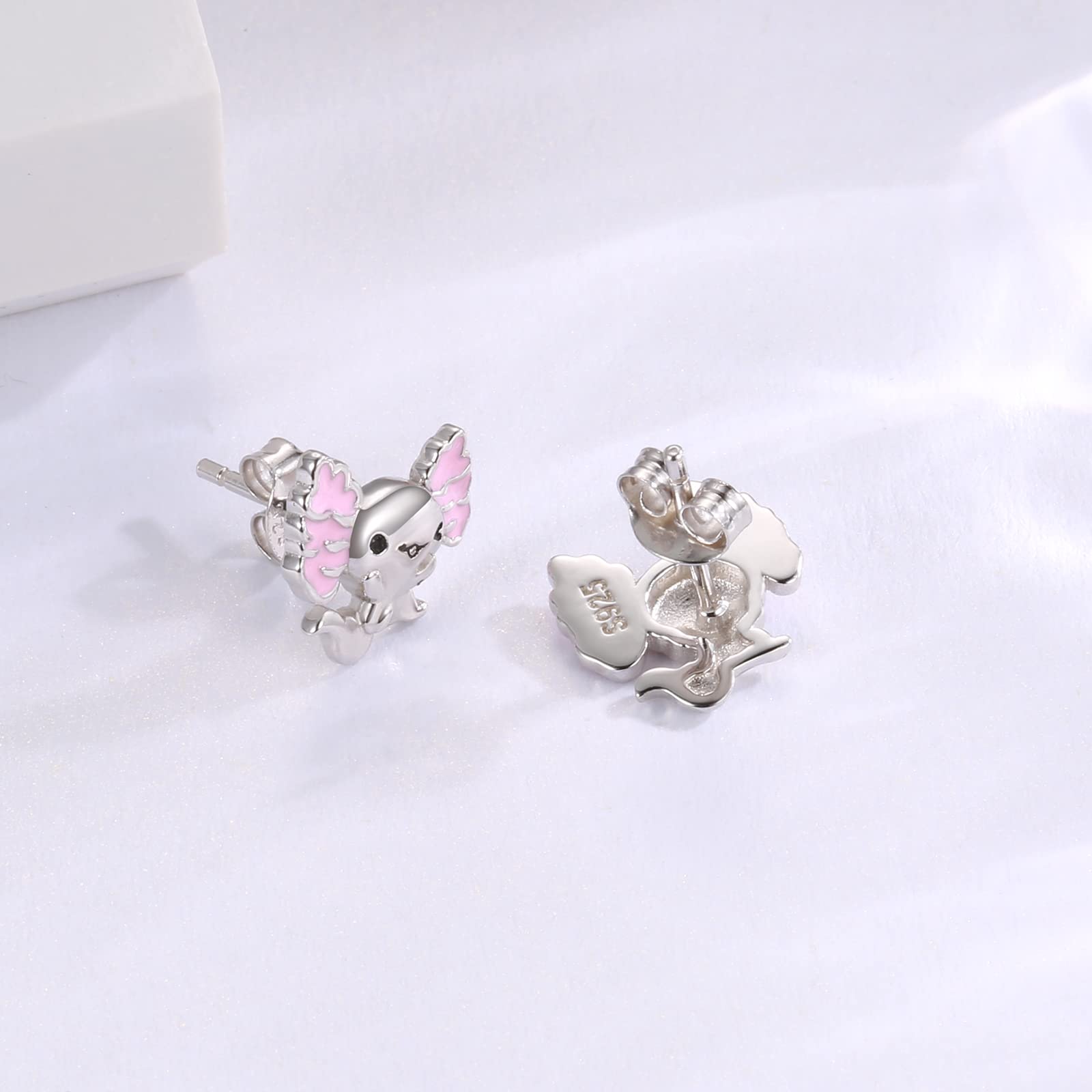 Snapklik.com : Hypoallergenic 925 Sterling Silver Animals Mushroom Stud ...