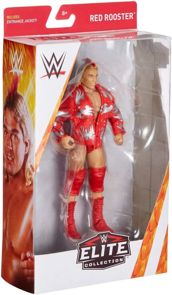 Amazon.com: WWE Elite Collection RED Rooster Figure FPR69 : Sports ...