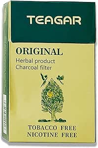 Amazon.com: TEAGAR Herbal Cigarettes, Nicotine Free & Tobacco Free ...