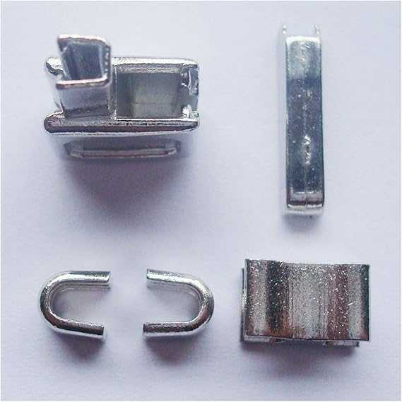 Amazon.com: 2 Sets Silver #10 Metal Zipper Head Box Zipper Sliders ...