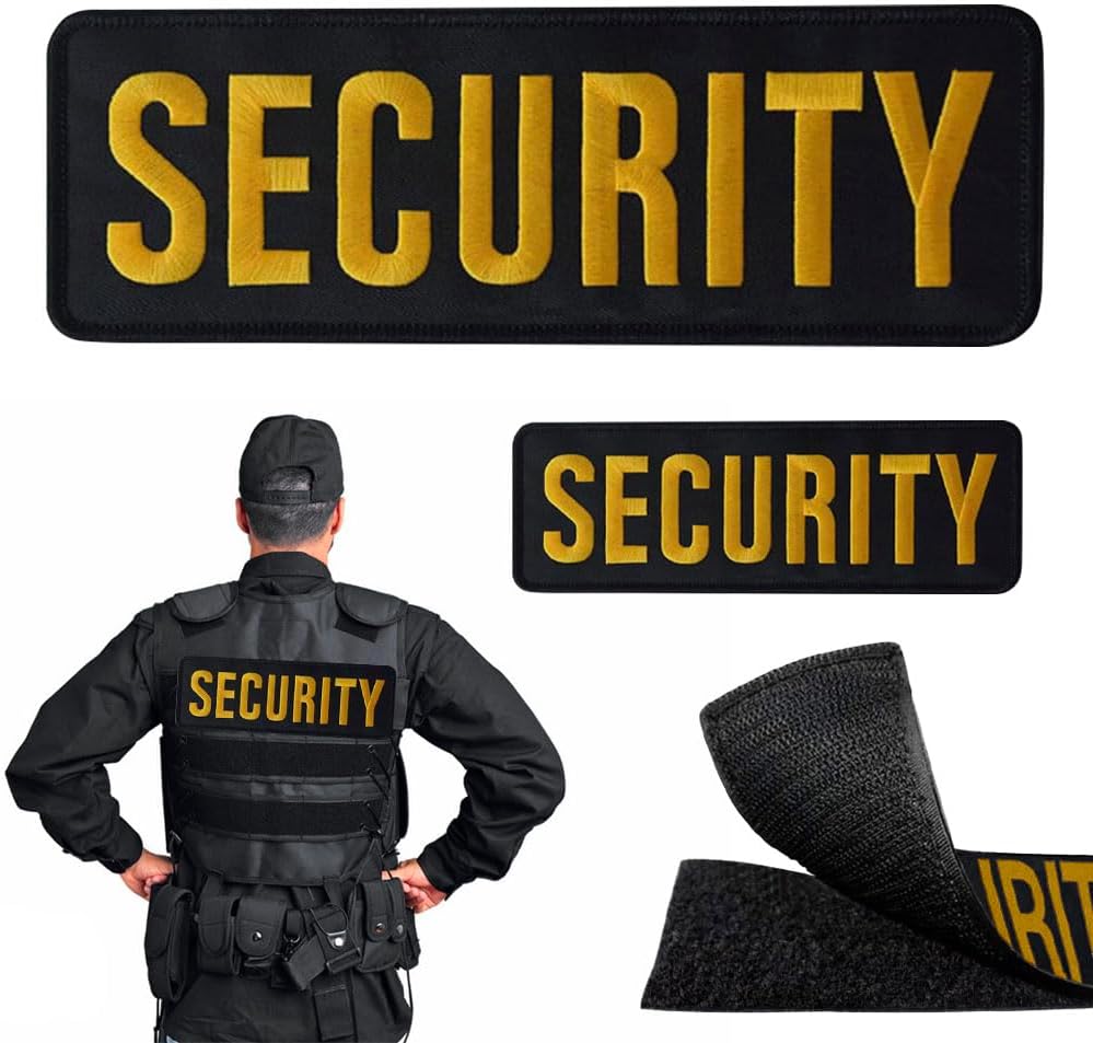 Amazon.com: KABAKE 2 Pcs Embroidered Letters Security Patch - Security ...