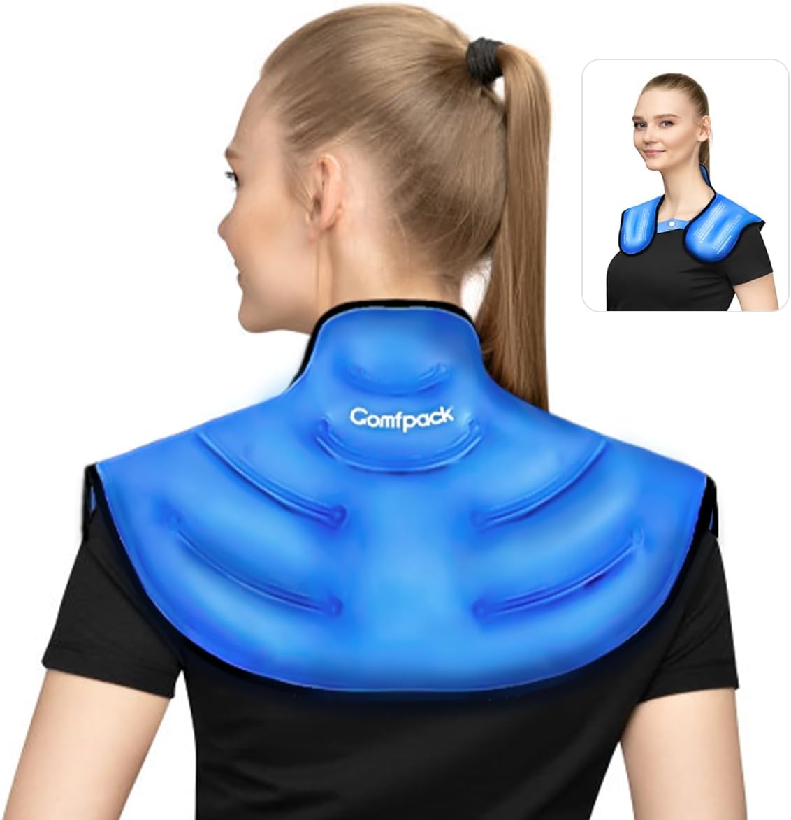 Amazon.com: Comfpack Ice Pack for Neck and Shoulder Pain Relief, Gel ...